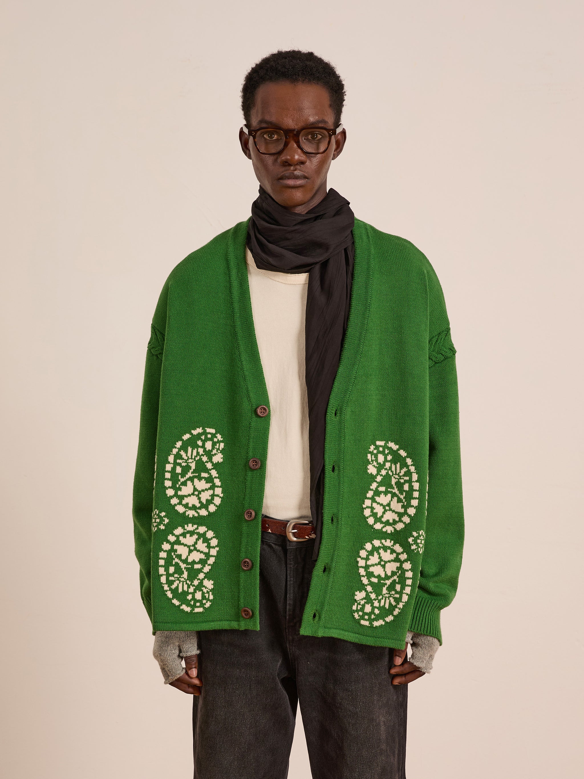 Paisley Knit Cardigan